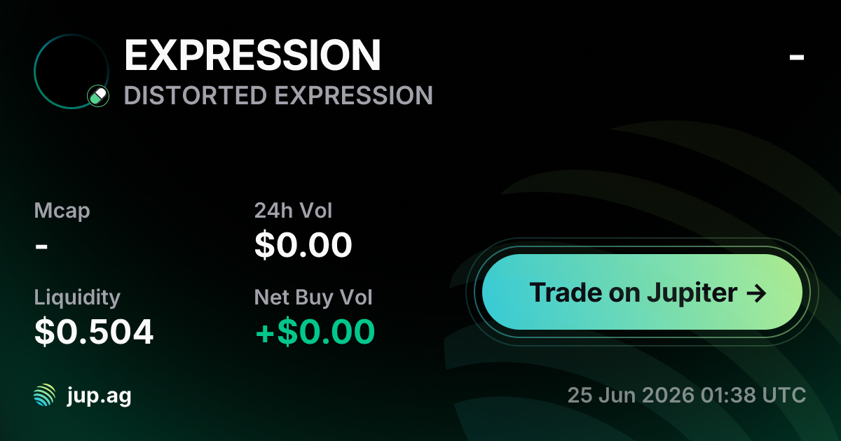 DISTORTED EXPRESSION price today, EXPRESSION to USD live price chart ...