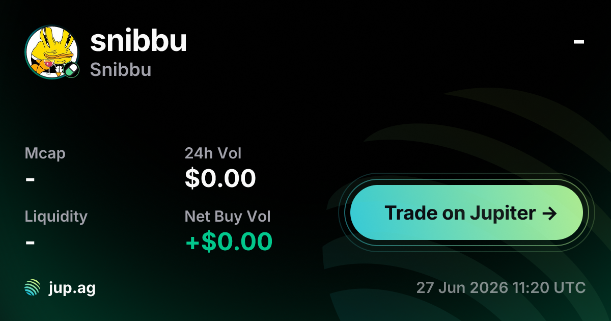 Snibbu price today, SNIBBU to USD live price chart, marketcap & news ...