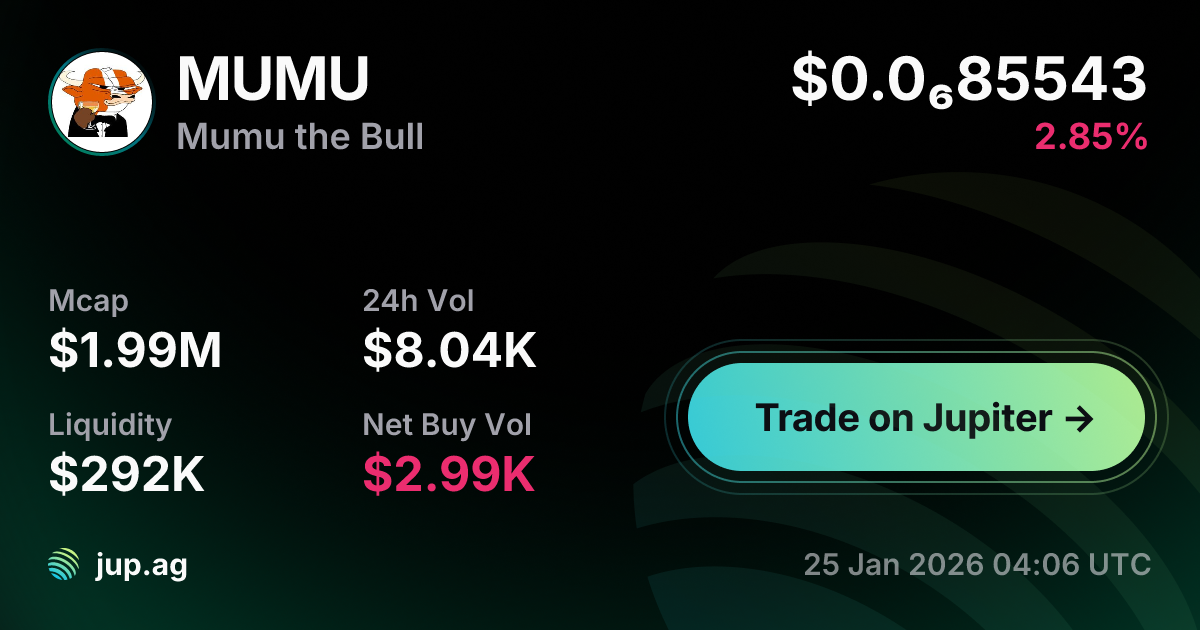 MUMU $0.0₅12932 | Jupiter