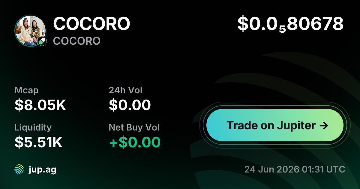 COCORO $0.0₄14412 | Jupiter