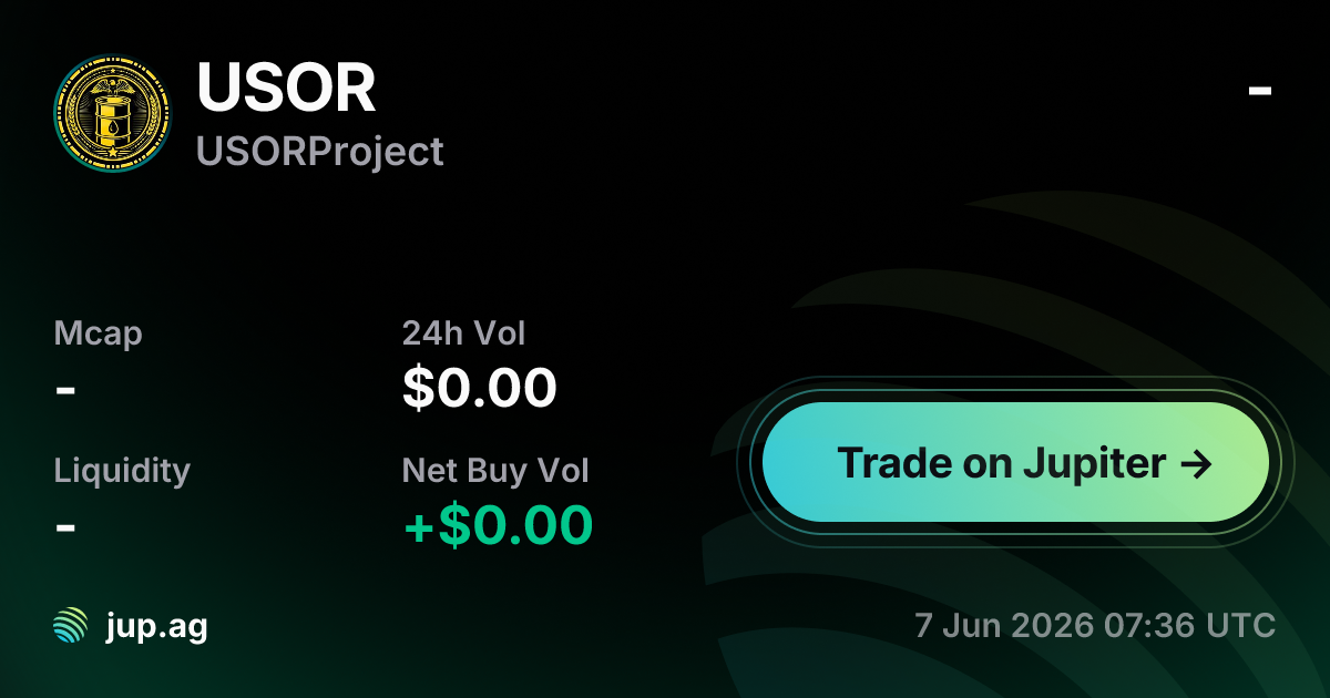USORProject price today, USOR to USD live price chart, marketcap & news ...