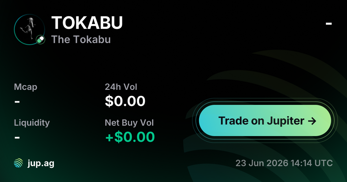 The Tokabu price today, TOKABU to USD live price chart, marketcap ...