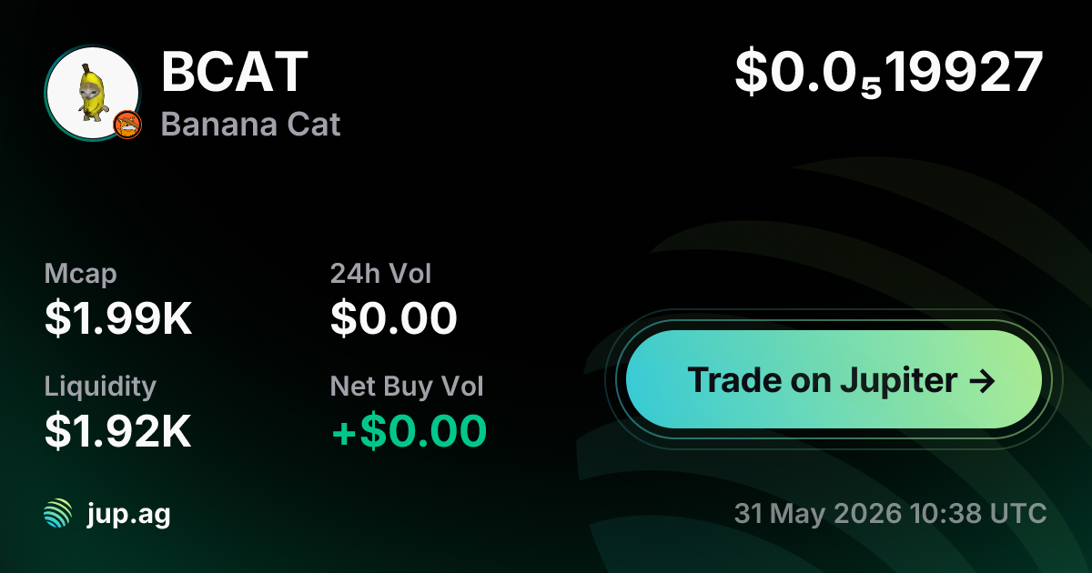 BCAT $0.0₅42628 | Jupiter