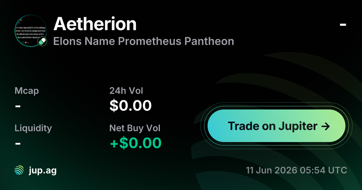 Aetherion $0.0₅17847 | Jupiter