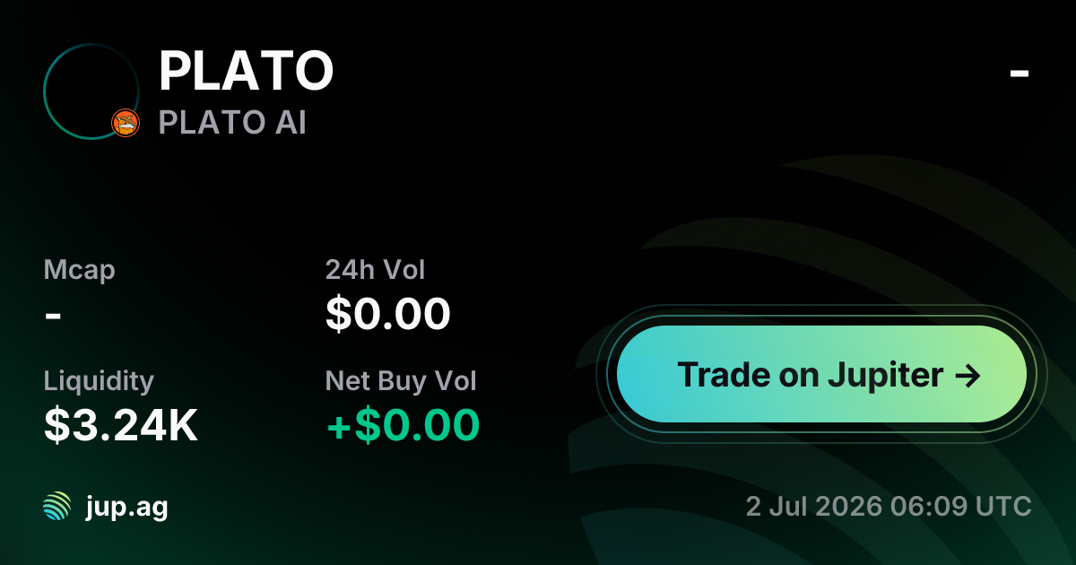 PLATO AI price today, PLATO to USD live price chart, marketcap & news ...