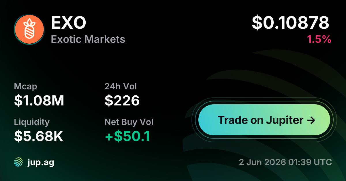 EXO $0.1573 | Jupiter