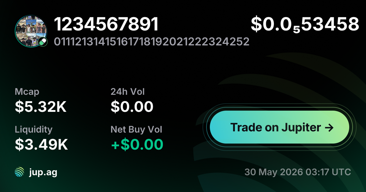 1234567891 $0.0₄21853 | Jupiter