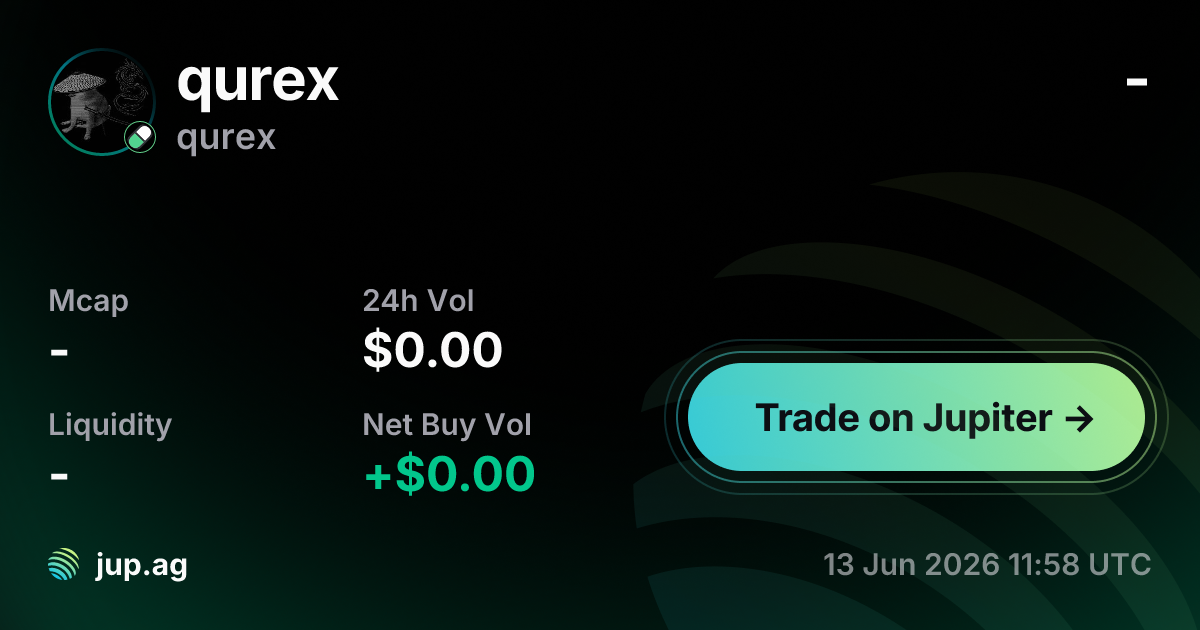 qurex $0.0₅3563 | Jupiter