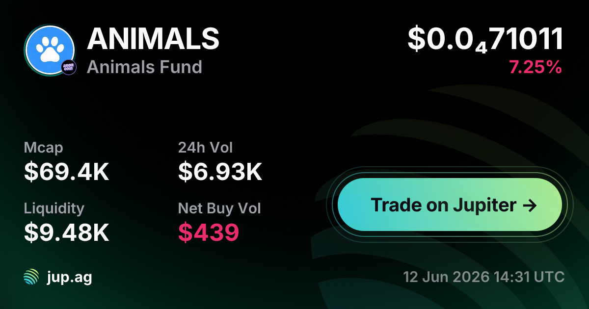 ANIMALS $0.0₃33451 | Jupiter