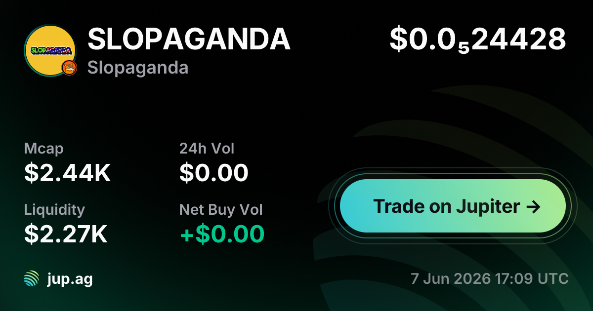 Slopaganda price today, SLOPAGANDA to USD live price chart, marketcap ...