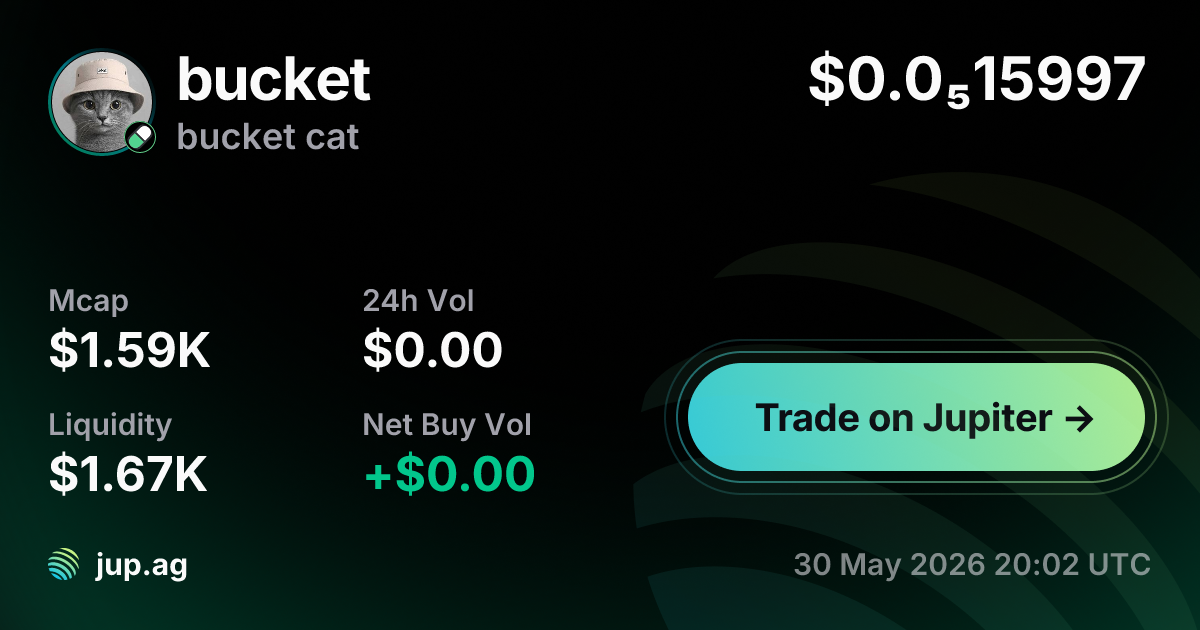 bucket $0.0₅26882 | Jupiter